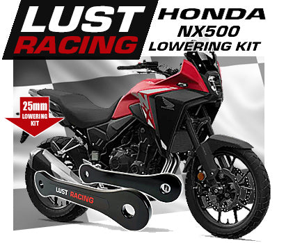 2024-2025 Honda NX500 lowering kit – LUST Racing