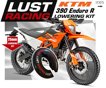 KTM 390 Enduro R lowering kit – LUST Racing