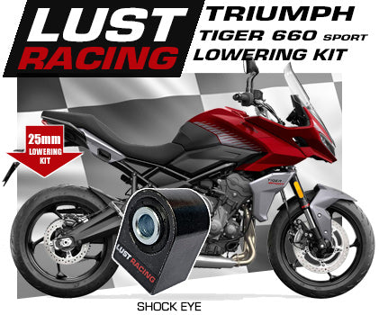 Triumph Tiger 660 Sport lowering kit 2022 on – LUST Racing